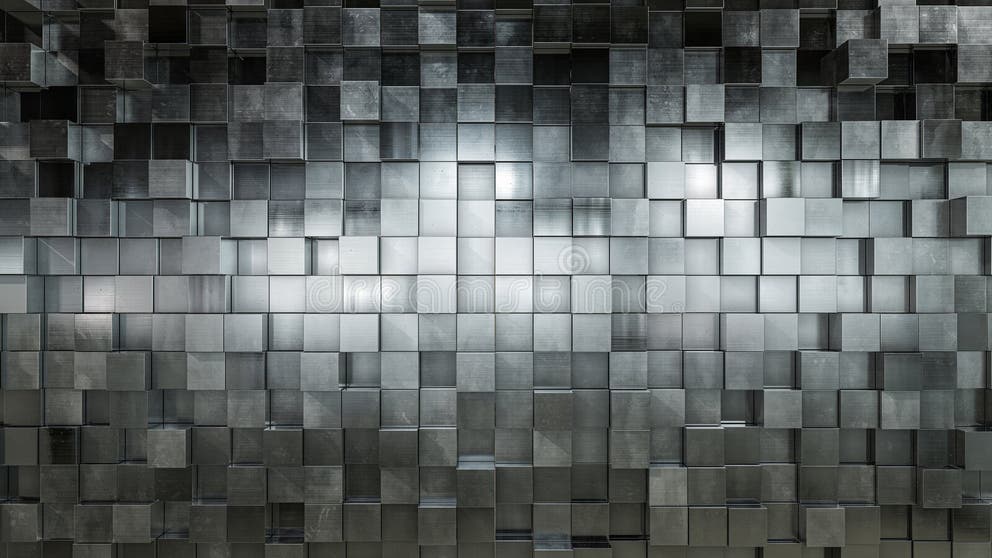 Metallic Cube Wall Background Stock Illustrations – 2,159 Metallic Cube ...