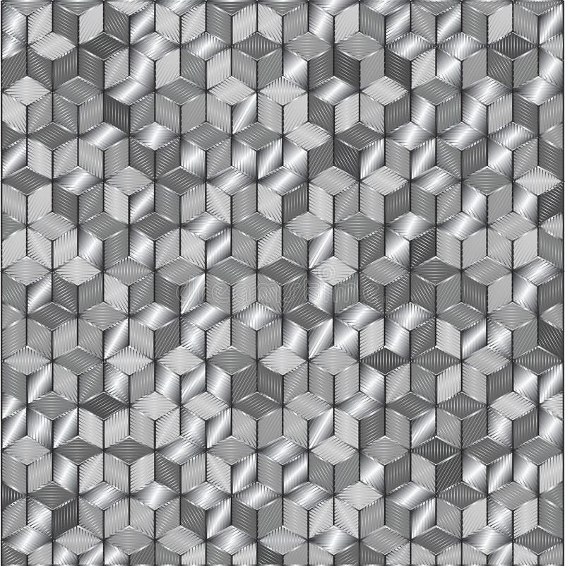 Abstract Metallic Cubes Background Stock Vector Illustration Of
