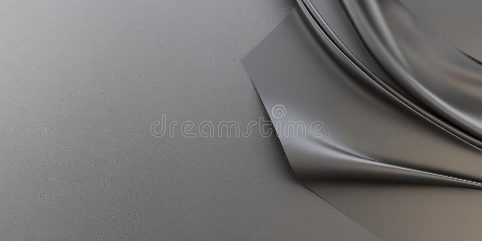 Abstract Metallic Fabric Sheets Overlapping on Smooth Surface Stock ...