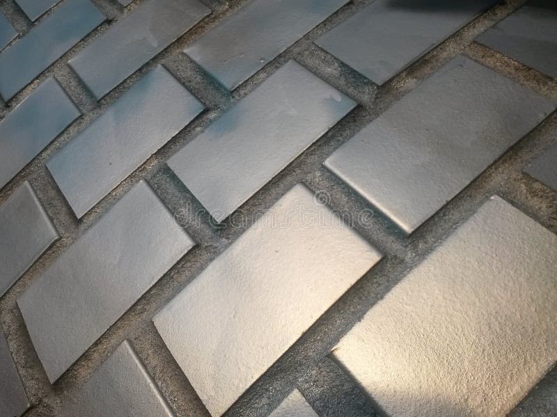 Silver Brick Texture Architecture Stock Image - Image of silver ...