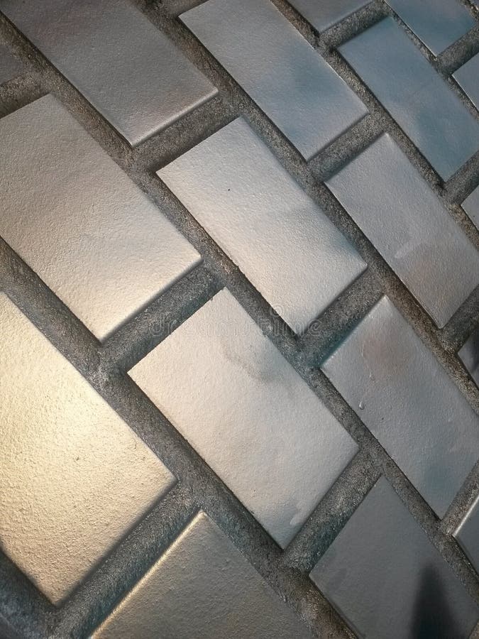 Silver Brick Texture Architecture Stock Image - Image of silver ...