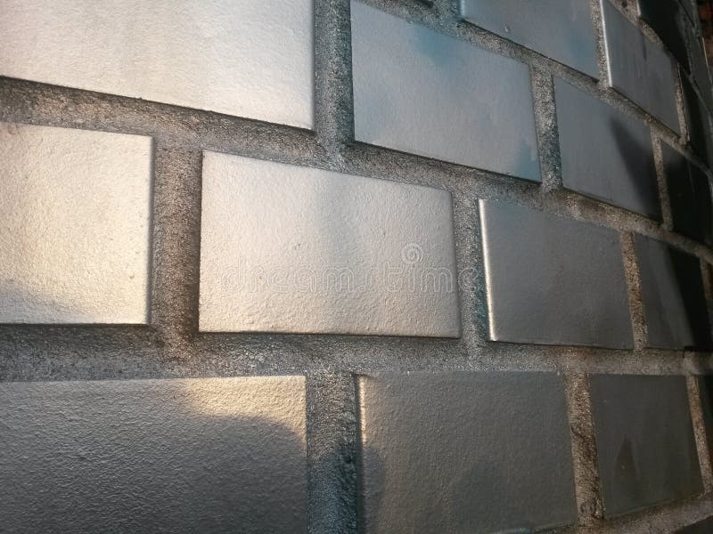 Silver Brick Texture Architecture Stock Image - Image of silver ...