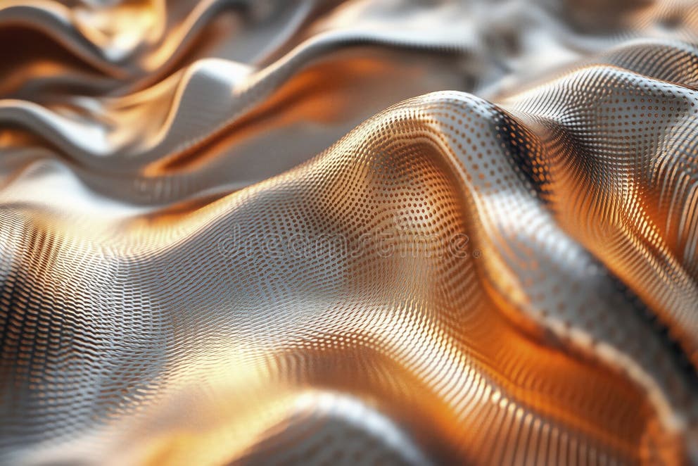 Abstract Metallic Forms with Shiny Reflections Stock Illustration ...