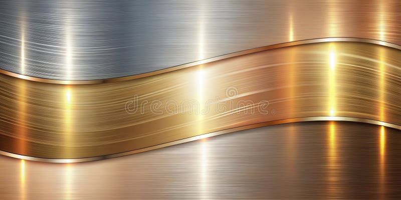 Abstract Metallic Gold and Silver Brushed Texture Background with ...