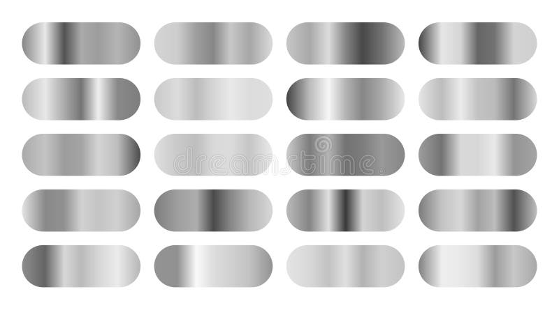 Abstract Metallic Color Gradient Shades Collection Banner Design Stock ...