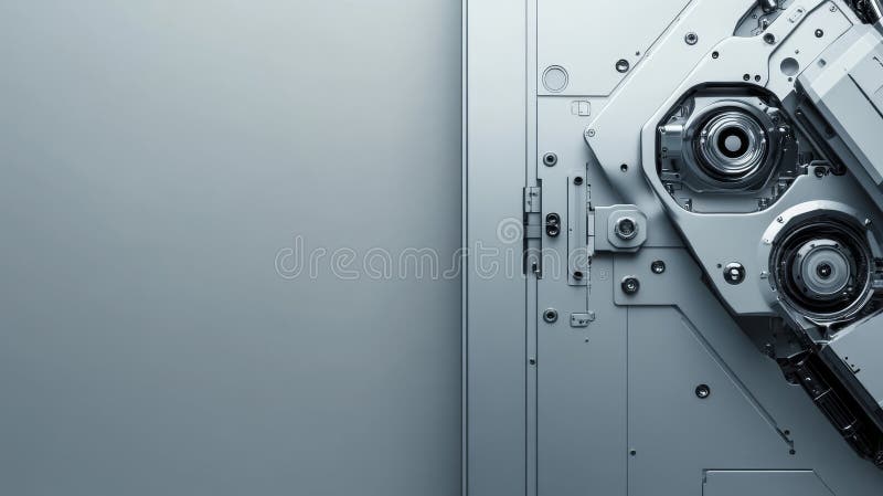 Abstract Metallic Grey Robotic Arm Elements Industrial Design Robotic ...