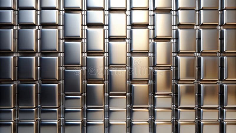 Abstract Metallic Grid Pattern with Subtle Gradient and Reflective ...