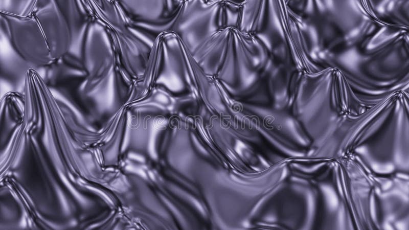Abstract Metallic Liquid Background with Moving Waves. Design. Moving ...