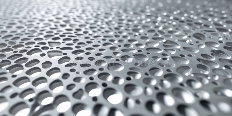 Abstract Metallic Perforated Surface Texture. Stock Photo - Image of ...