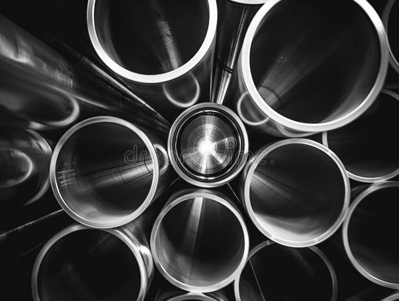 Abstract Metallic Pipes stock photo. Image of repetition - 315535866
