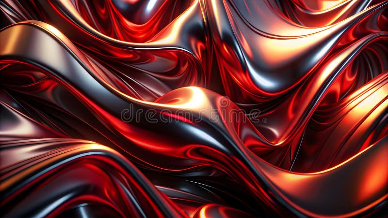 Abstract Metallic Red and Black Background with Striking Contrast Stock ...