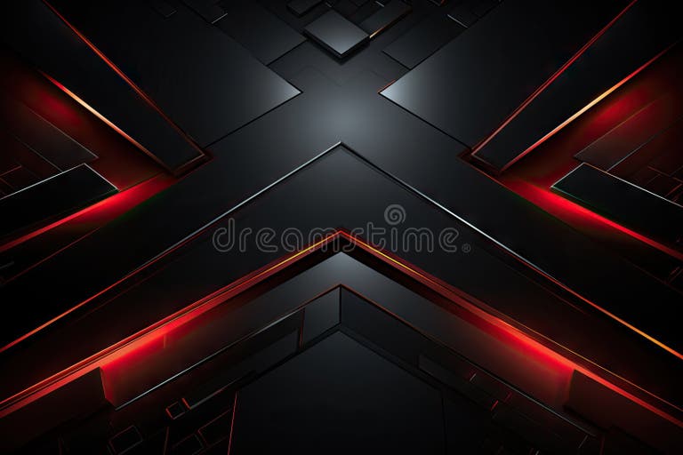 Abstract Metallic Red Black Frame Layout Design Tech Innovation Concept ...