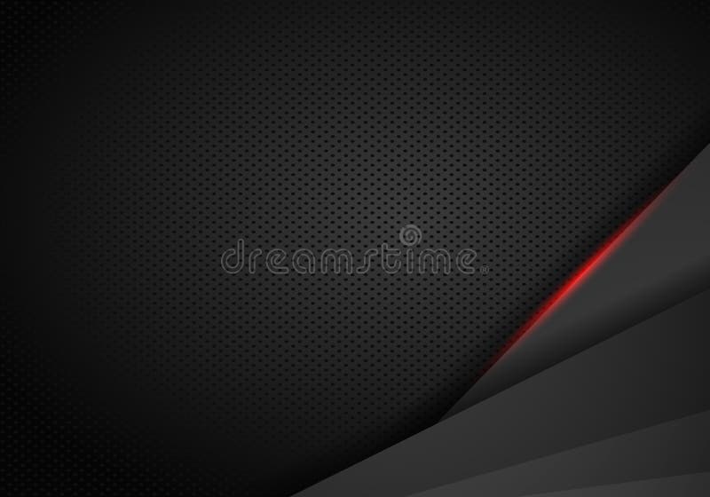 Abstract Metallic Red Shiny Color Black Frame Layout Modern Tech Design ...