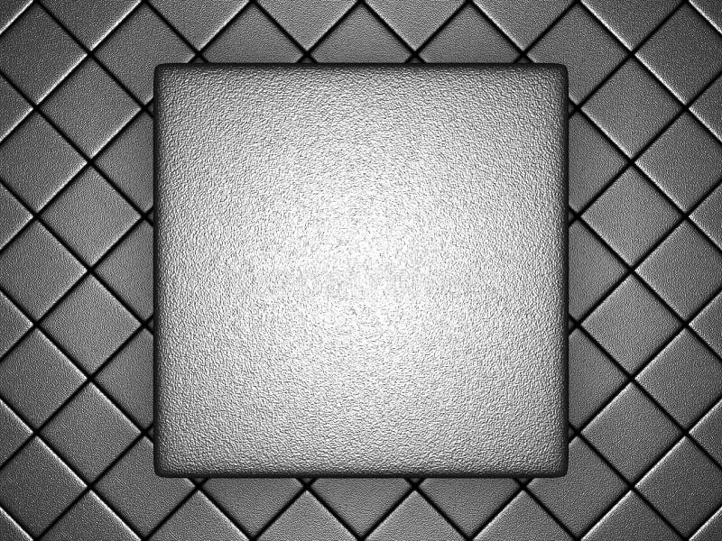 Abstract Metallic Silver Blocks Pattern Background Stock Illustration ...