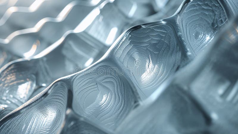 Abstract Metallic Structure Creating Wavy Pattern with Light ...