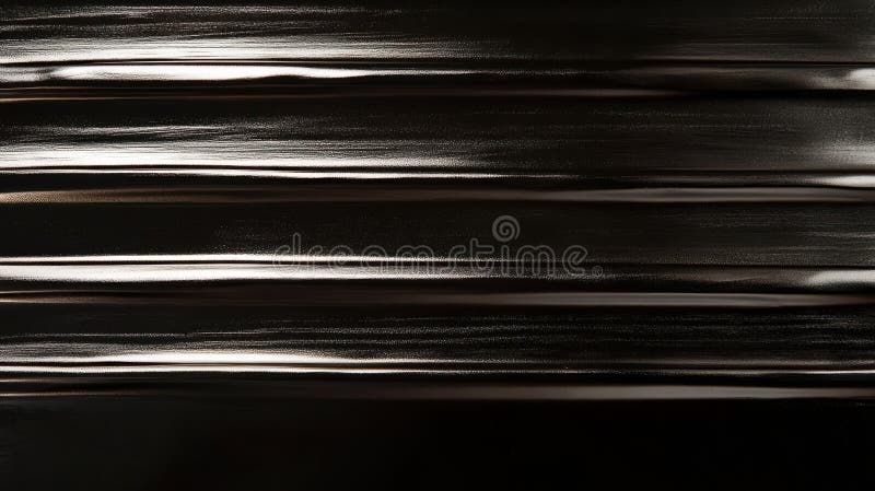 Abstract Metallic Surface Dark Horizontal Lines Shiny Reflections Stock ...