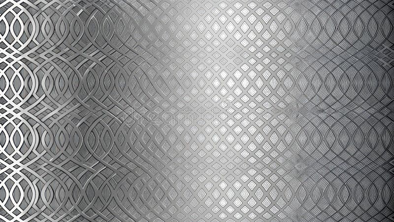 Abstract Metallic Surface With Interlocking Geometric Patterns And Subtle Gradient Generative