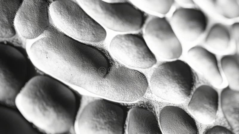 Abstract Metallic Surface with Rounded Pebble Texture Stock ...
