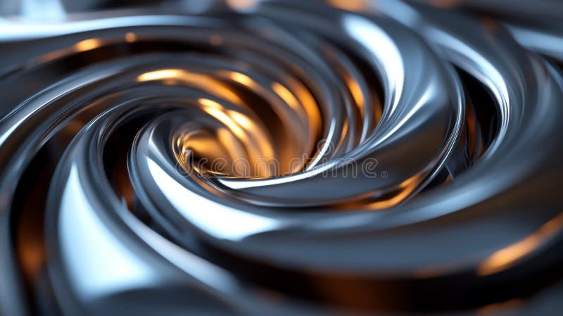 Abstract Metallic Swirl: Liquid Metal Texture Background Stock ...