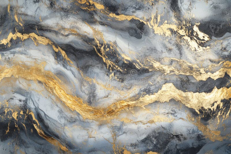 Abstract Metallic Texture with a Brushed Gold Finish, Giving the ...