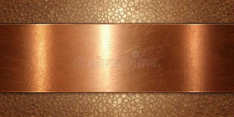 Abstract Metallic Texture Copper Plate on Embossed Background ...
