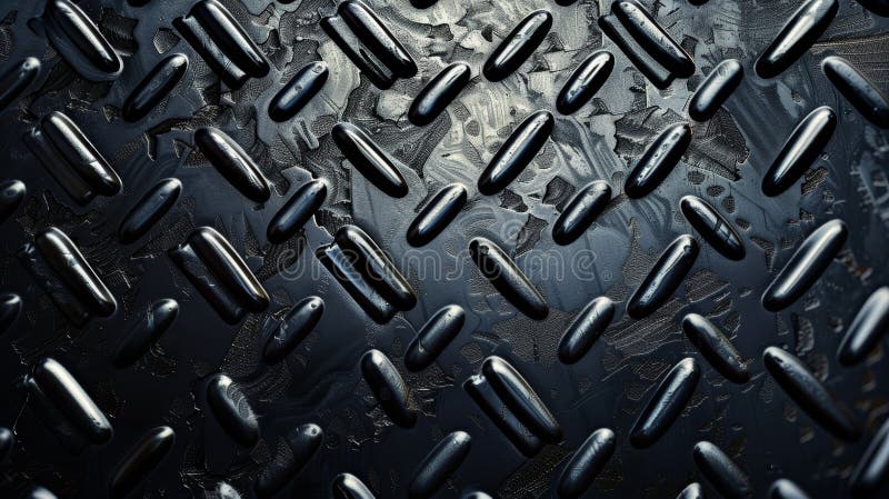 Abstract Metallic Texture with a Diamond Pattern and a Reflective ...