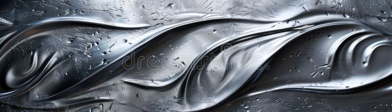 Abstract Metallic Texture with Flowing Curves and Rough Surface Stock ...