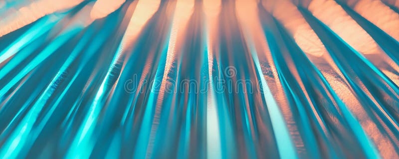 Abstract Metallic Texture with Sharp Vertical Ribs and Vibrant Lighting ...