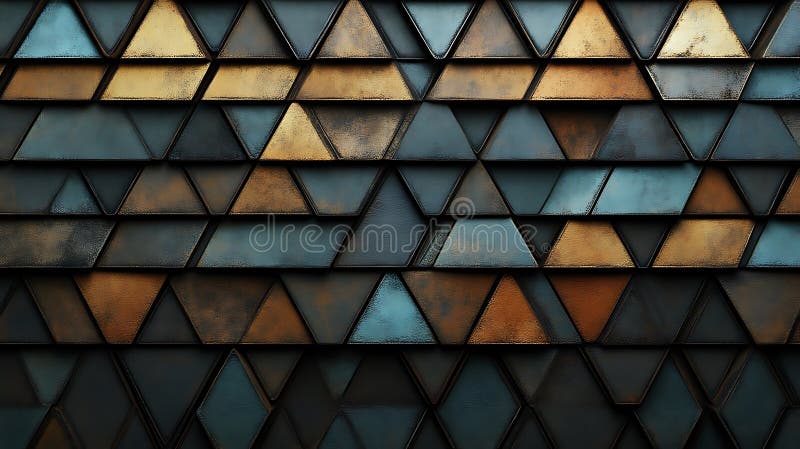 Abstract Metallic Triangle Pattern Background Stock Photo - Image of ...