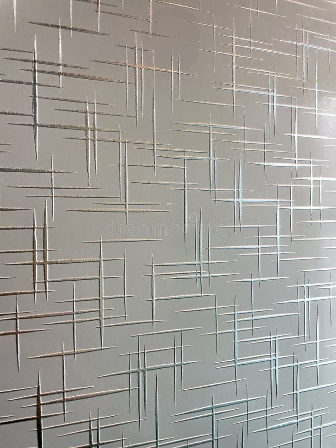 Abstract Metallic Wall Texture with Geometric Line Patterns. Stock ...