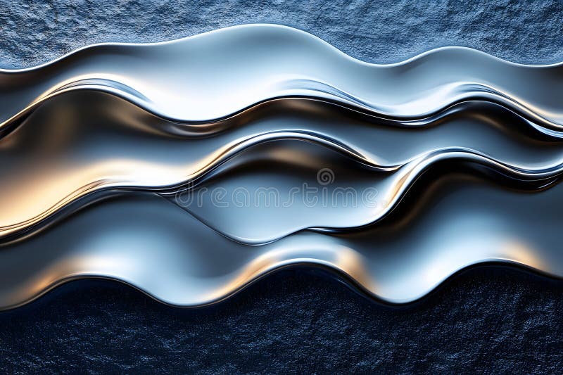 Abstract Metallic Waves Texture for Modern Design and Backgrounds ...
