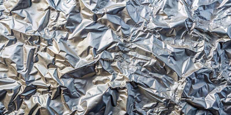 Abstract Metallic Wrinkled Surface Texture a Close-up Study of Creases ...