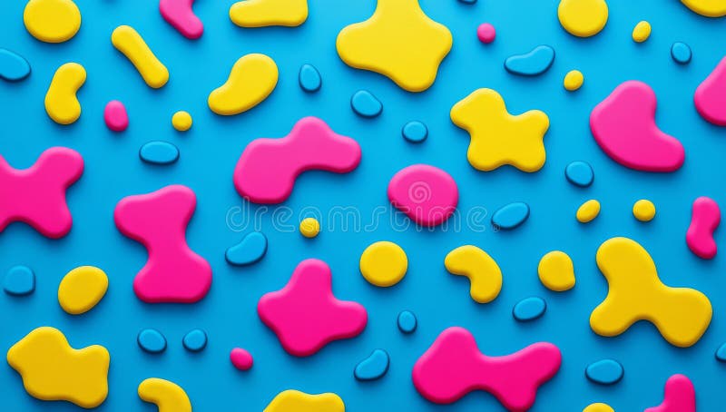 Abstract Metamorphosis Sculpture Featuring 3D Amorphous Color Plastic ...