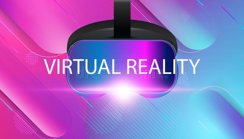 Abstract Metaverse Virtual Reality Concept Colorful of Future Digital ...