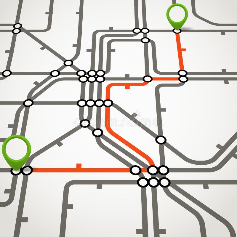 Abstract metro scheme stock vector. Illustration of repeating - 24003369
