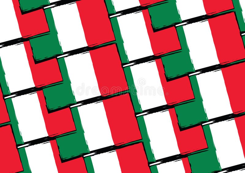 Abstract MEXICAN Flag or Banner Stock Vector - Illustration of ...
