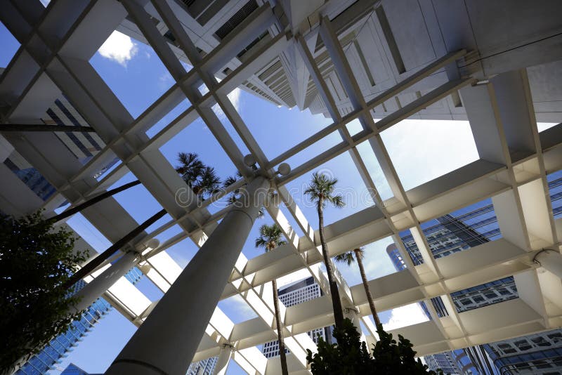 Abstract Miami Architecture Stock Photo - Image of upward, grid: 56705228