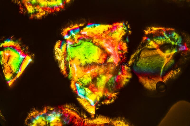 Abstract Micrograph of Colorful Sand Grains from Utah Stock Image ...
