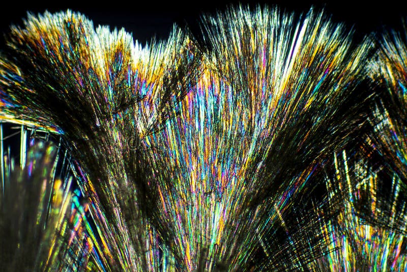 Abstract Micrograph of Crystals of the Amino Acid Alanine Stock Photo ...