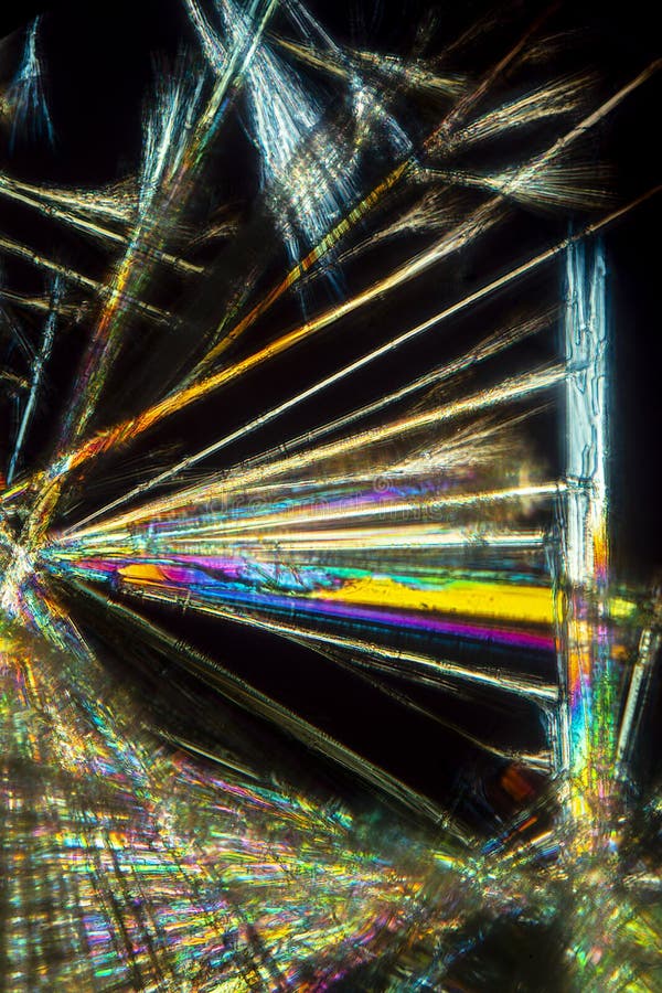 Abstract Micrograph of Crystals of the Amino Acid Alanine Stock Photo ...