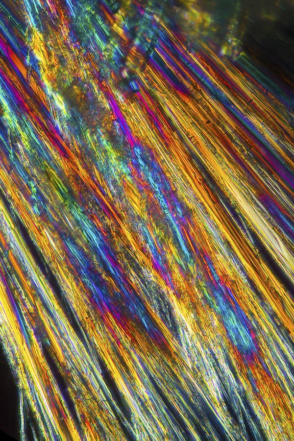 Abstract Micrograph of Crystals of the Amino Acid Alanine Stock Image ...