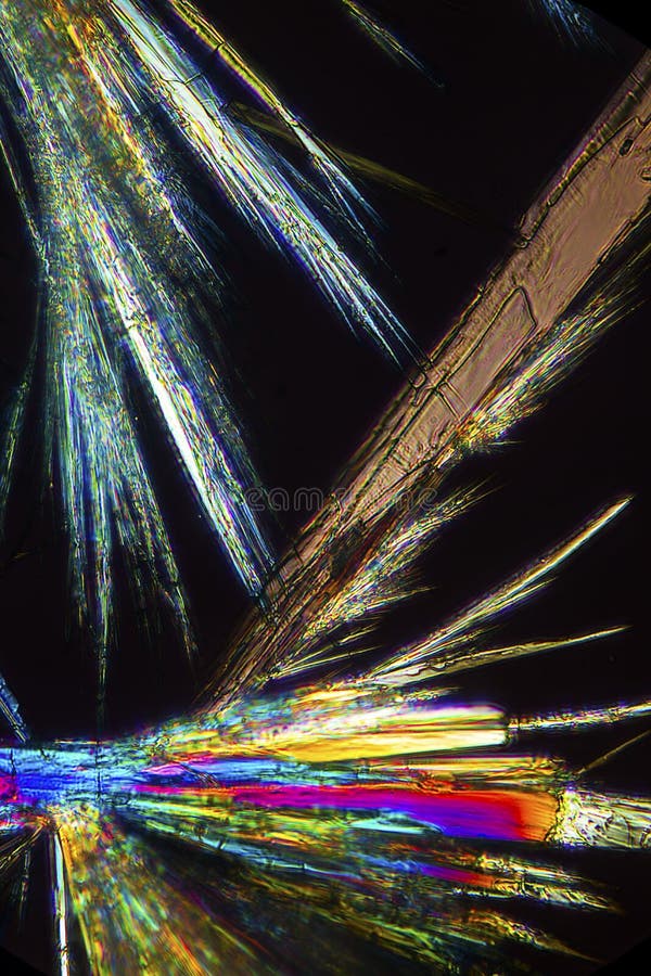 Abstract Micrograph of Crystals of the Amino Acid Alanine Stock Photo ...