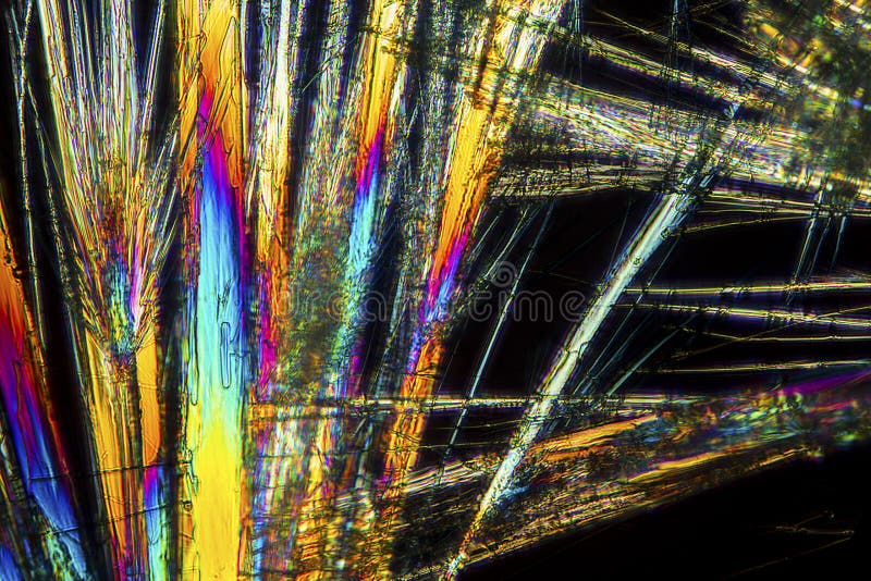 Abstract Micrograph of Crystals of the Amino Acid Alanine Stock Photo ...