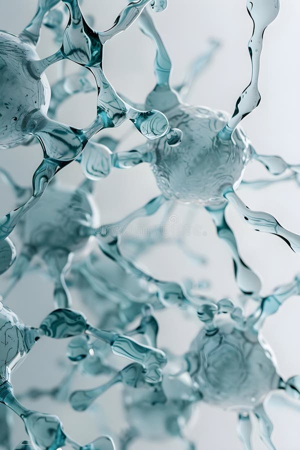 Abstract Microstructure with Light Blue Color and Background Stock ...