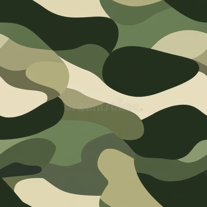 Abstract Military Camo Pattern Background in Various Shades of Green ...