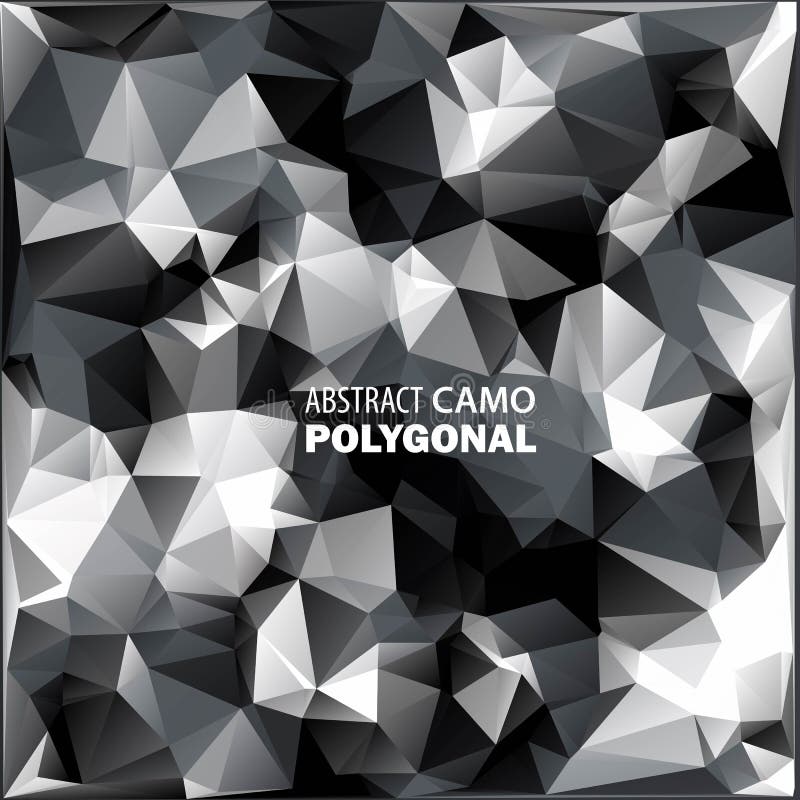 Abstract Military Camouflage Background Made of Geometric Triangles ...