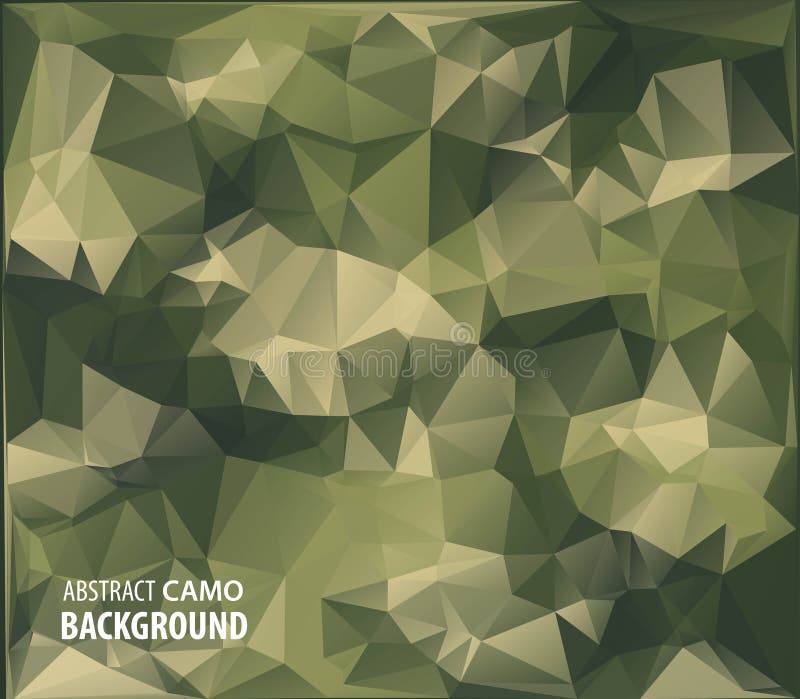 Abstract Military Camouflage Background Made of Geometric Triangles ...