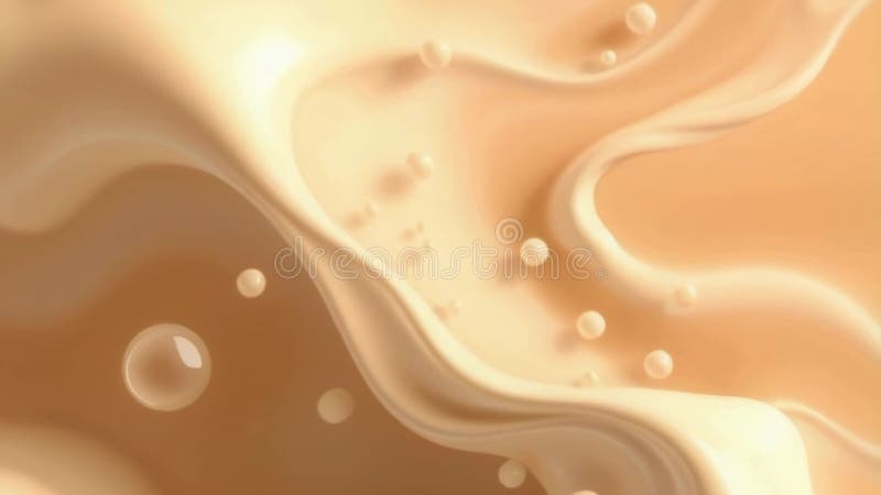 Abstract Milk and Coffee Splashes Depicting Fluidity and Smoothness ...
