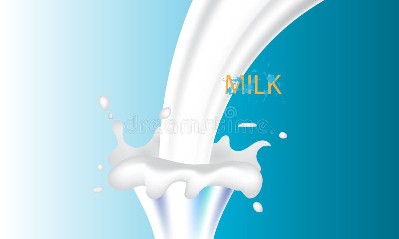 Abstract Milk Background in White and Blue Stock Illustration ...