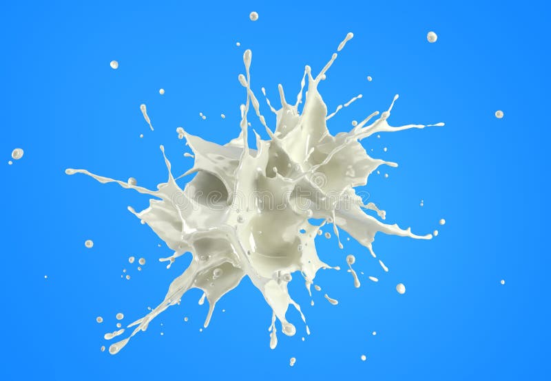 Abstract Milk Background in White and Blue Stock Illustration ...
